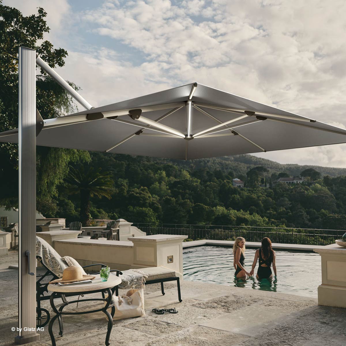 Glatz Ambiente Nova Ampelschirm | Sonnenschirm-Shop